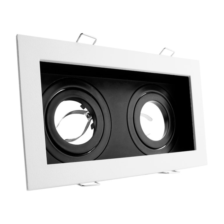 ADE-110 - DECORATIVO EMPOTRABLE PARA SPOT DOBLE CON BASE GU10 CONTORNO ...